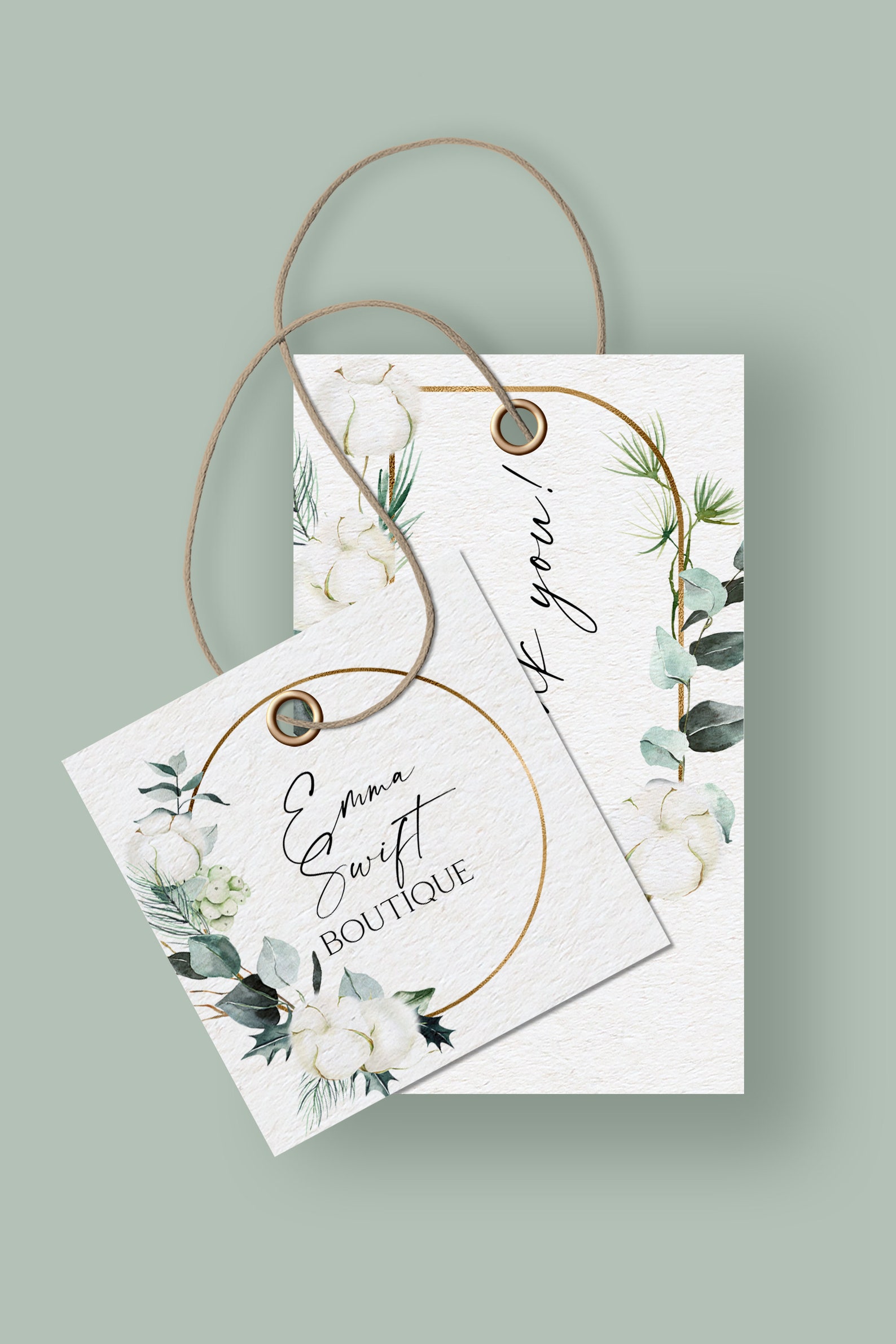 Watercolor Cotton Frame Clip Art Eucalyptus Frames Png | Etsy