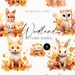 Woodland Baby Animals Clipart, Watercolor Fall Forest Png, Wild ...
