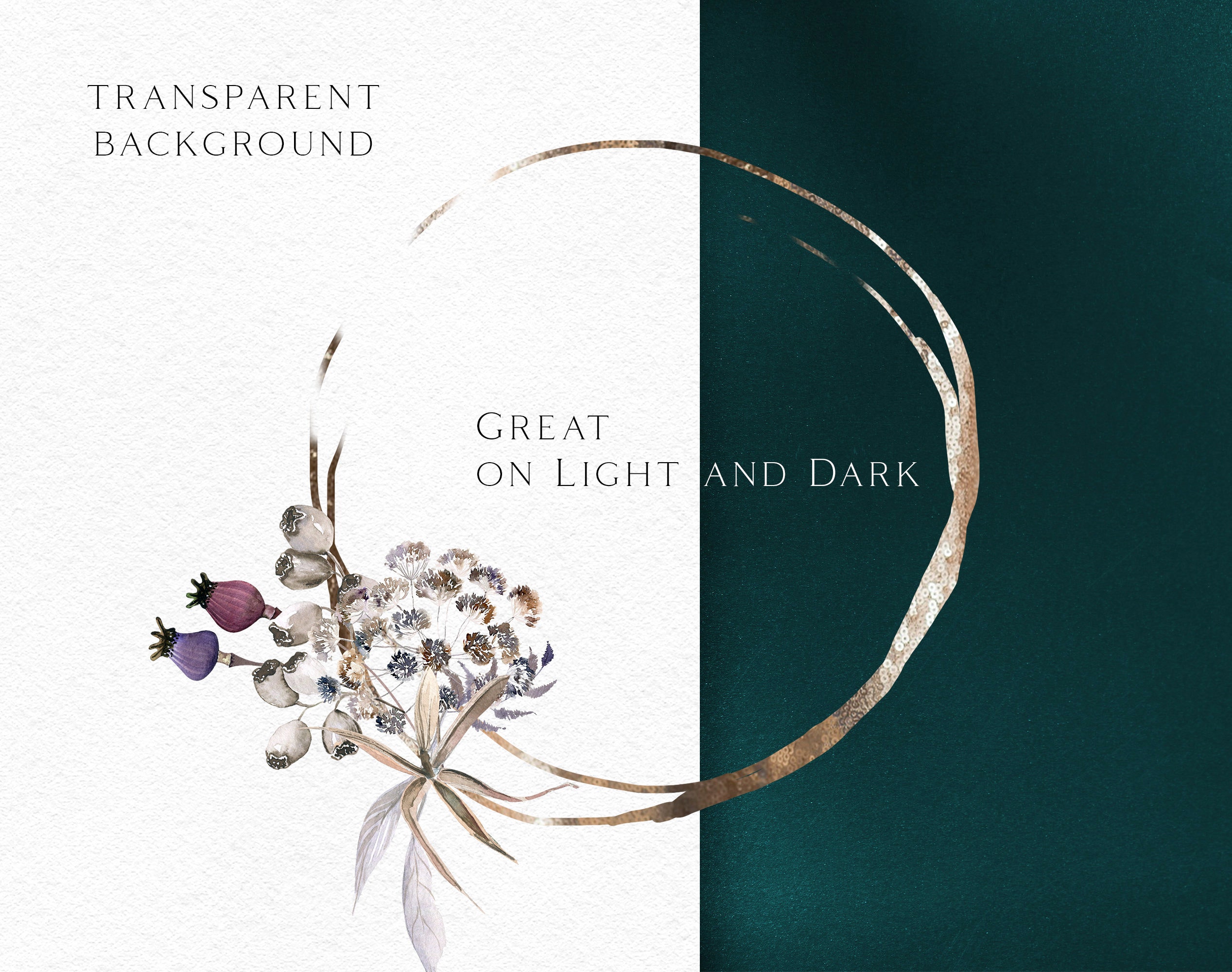 Watercolor Boho Clipart Dried Flowers Clipart Boho Floral - Etsy