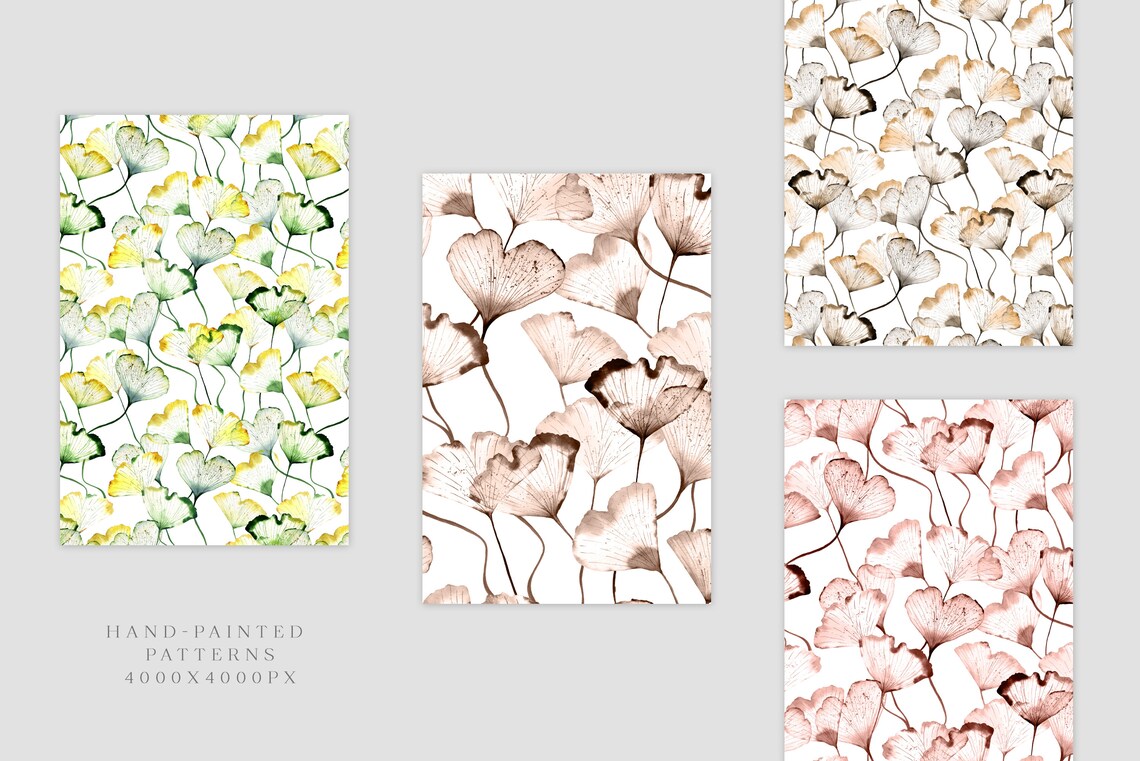 Boho Seamless Pattern for Fabric Watercolor Flower Seamless | Etsy