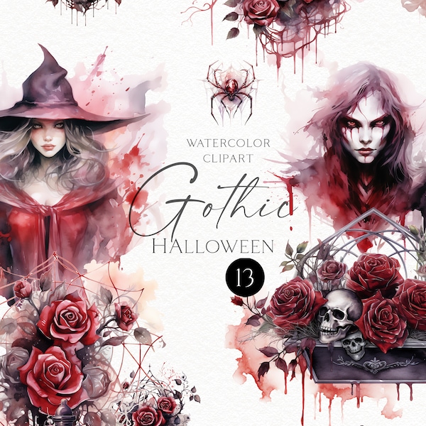 Witchy Clipart - Etsy