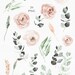 Boho Roses Clipart, Dusty Pink Flowers Png, Dusty Roses for Wedding ...