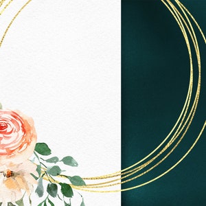 Gold Boho Frame Clipart, Rose Bouquets Png Glitter Geometric Borders ...