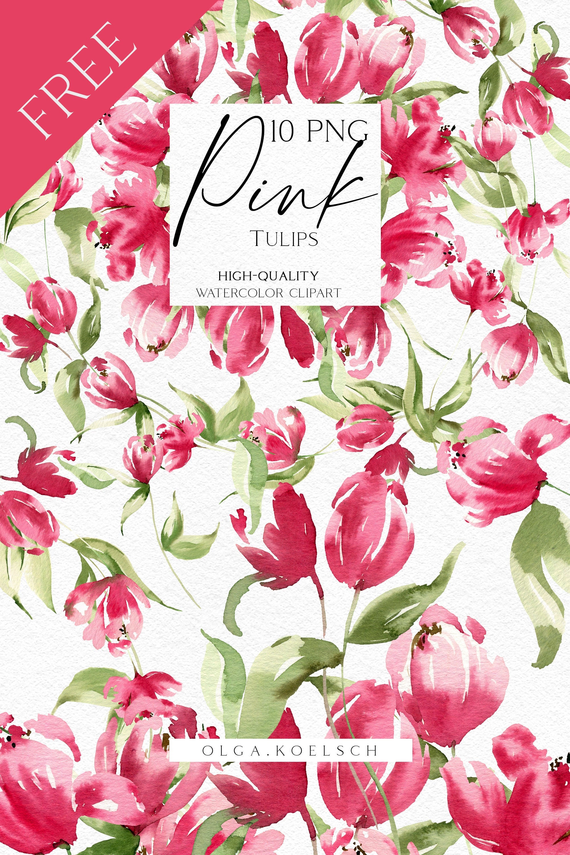 FREEBIE Clipart Watercolor Boho Flowers Clipart Wedding Pink - Etsy Canada