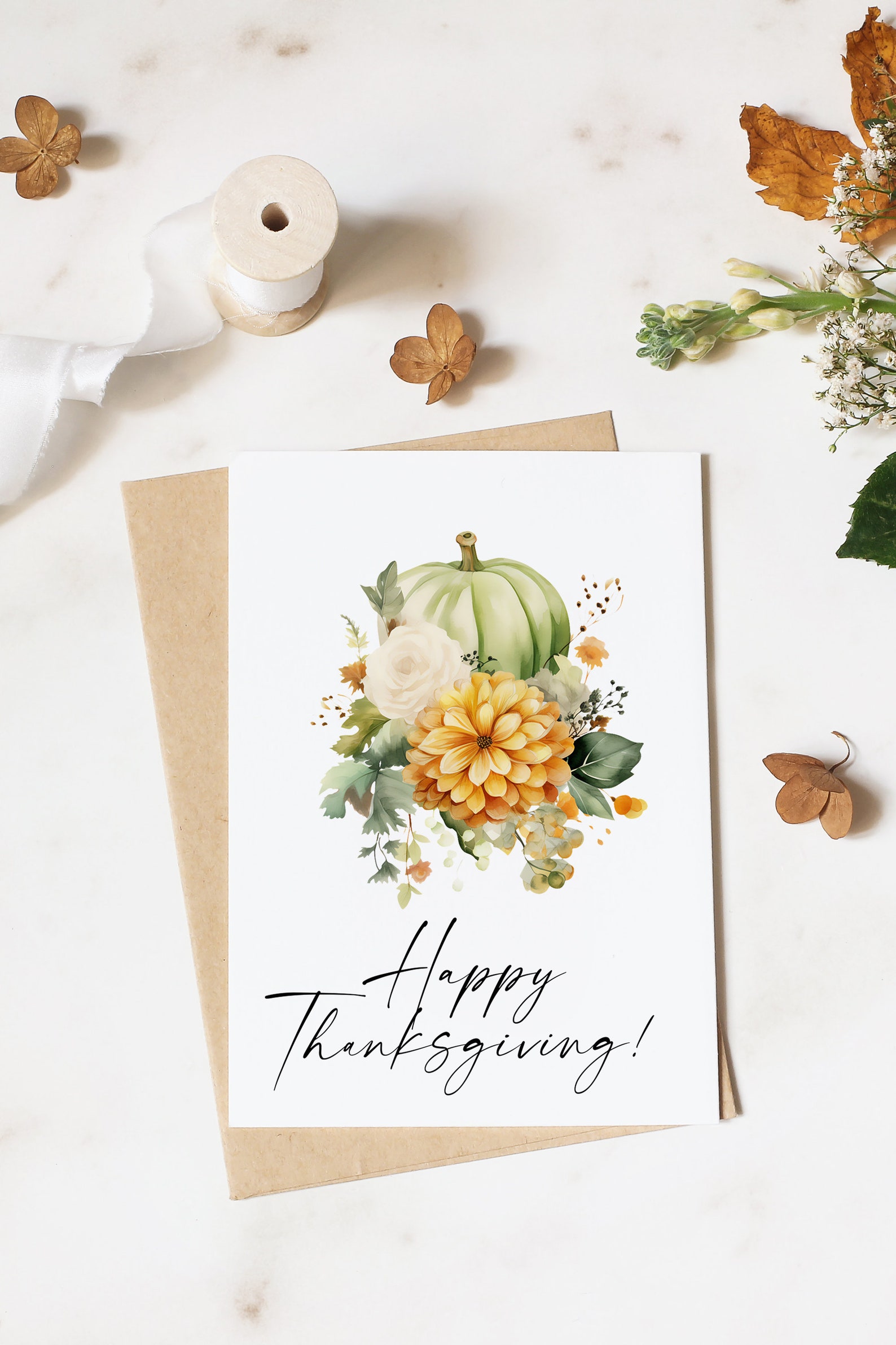 Watercolor Pumpkin Clipart, Floral Pumpkins Png With Autumn Flowers ...