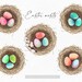 Watercolor Easter Egg Clipart, Hand-painted Bright Eggs for Easter Egg ...
