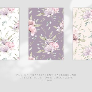 Boho Rose Seamless Pattern for Fabric, Dusty Pink Floral Digital Paper ...