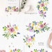 Watercolor Boho Flower Clipart, Spring Floral Clip Art, Hand Painted ...