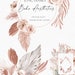 Watercolor Boho Dried Flower Clipart Palm Boho Roses Bouquets - Etsy