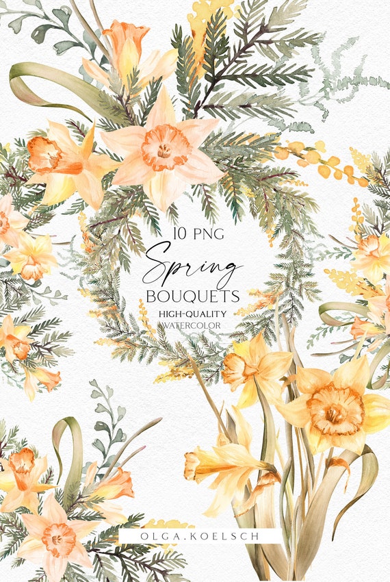 Daffodil Bouquet Clip Art