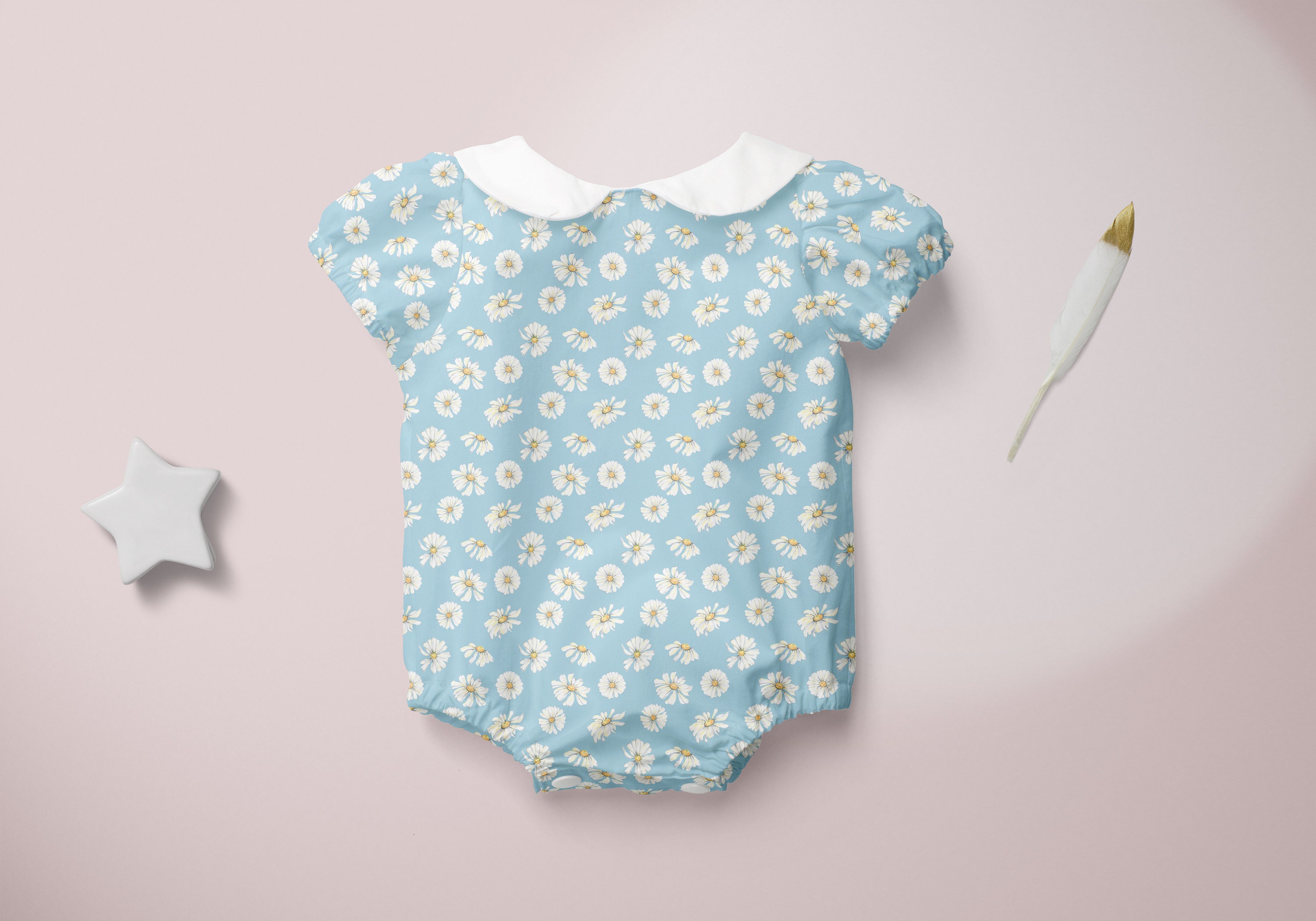 Watercolor Daisy Digital Paper Boho Daisies Seamless Pattern | Etsy