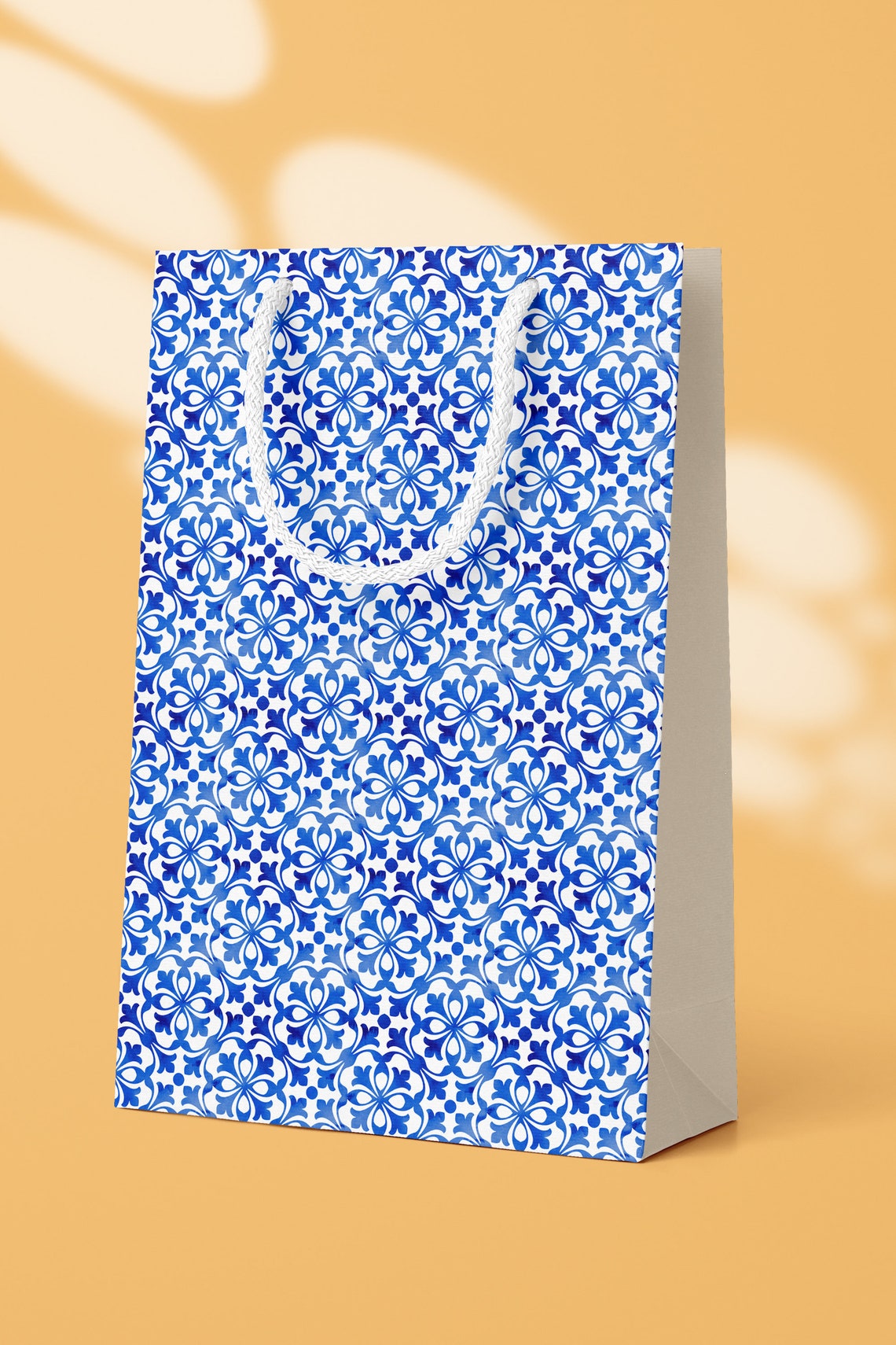 Blue Mosaic Tiles Repeat Pattern, Mediterranean Tiles Pattern for ...