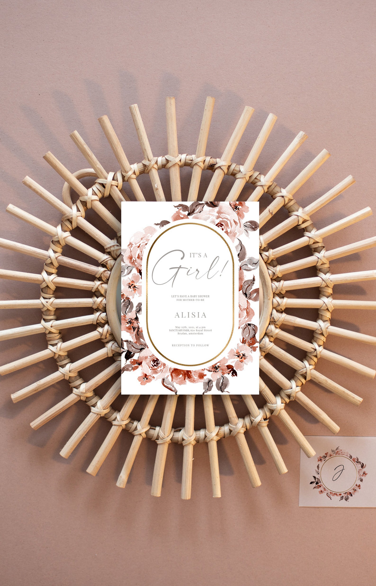 Boho Wreath Clipart Watercolor Autumn Flowers Clip Art | Etsy