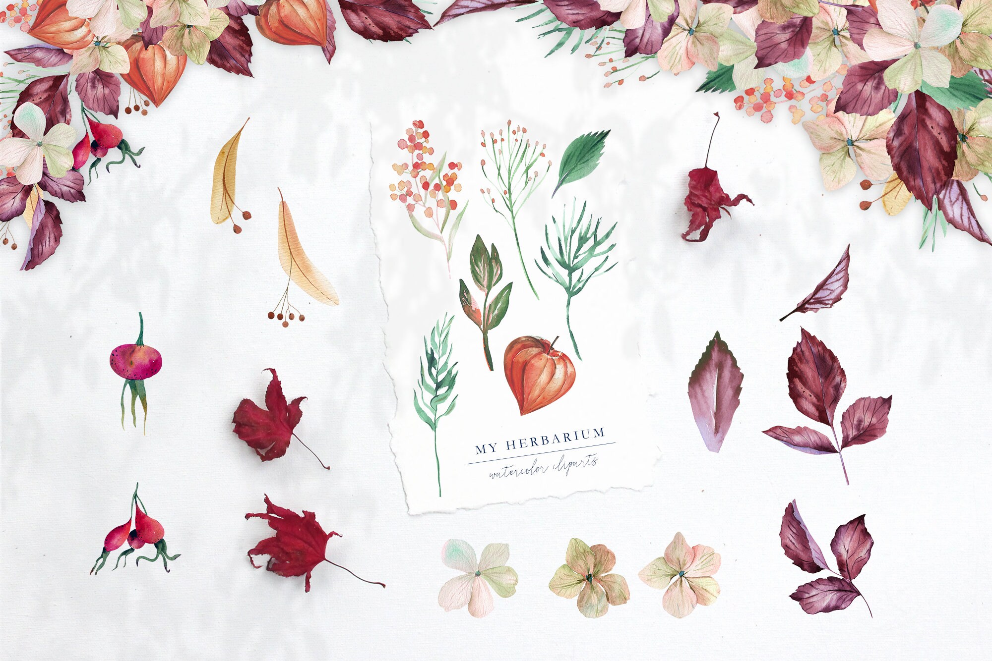 Watercolor Burgundy Bouquet Clipart. Autumn Wreath Png. Floral - Etsy