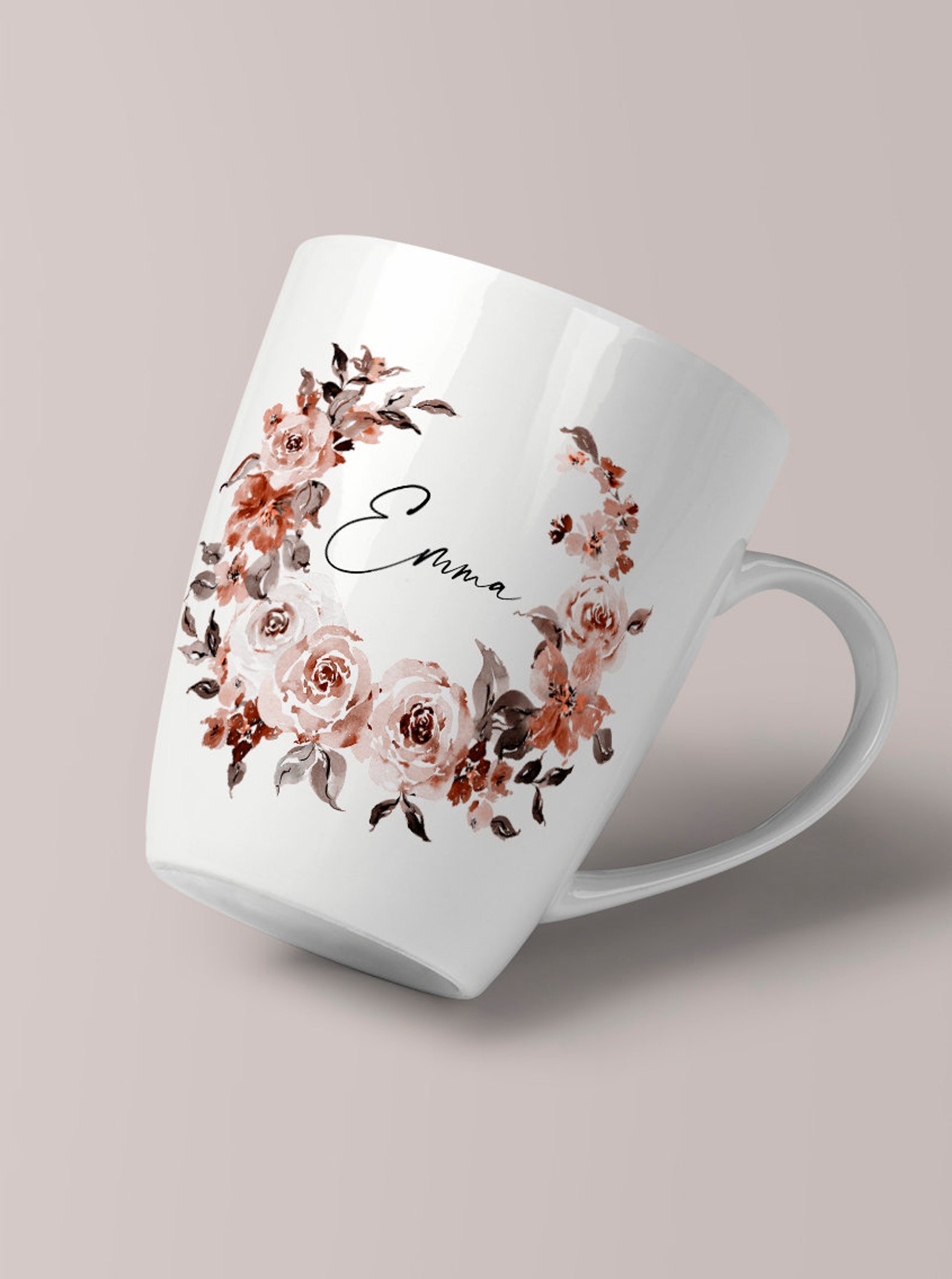 Boho Wreath Clipart Watercolor Autumn Flowers Clip Art | Etsy