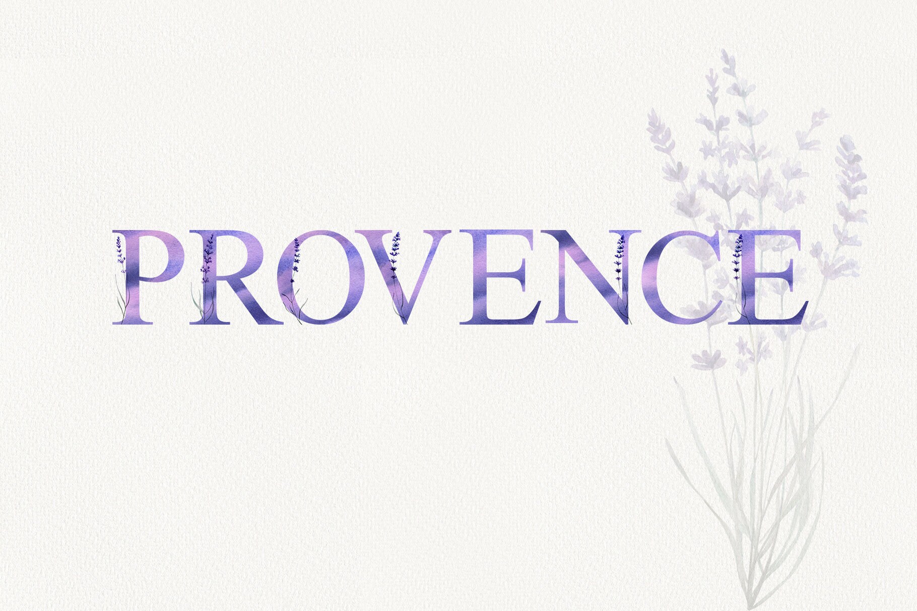 Lavender Watercolor Alphabet Clipart. Boho Wedding Clipart - Etsy