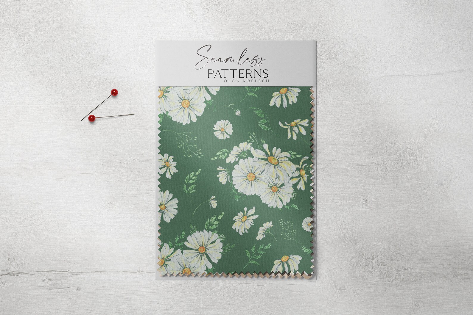Boho Daisy Digital Paper Daisies Seamless Pattern for Fabric - Etsy