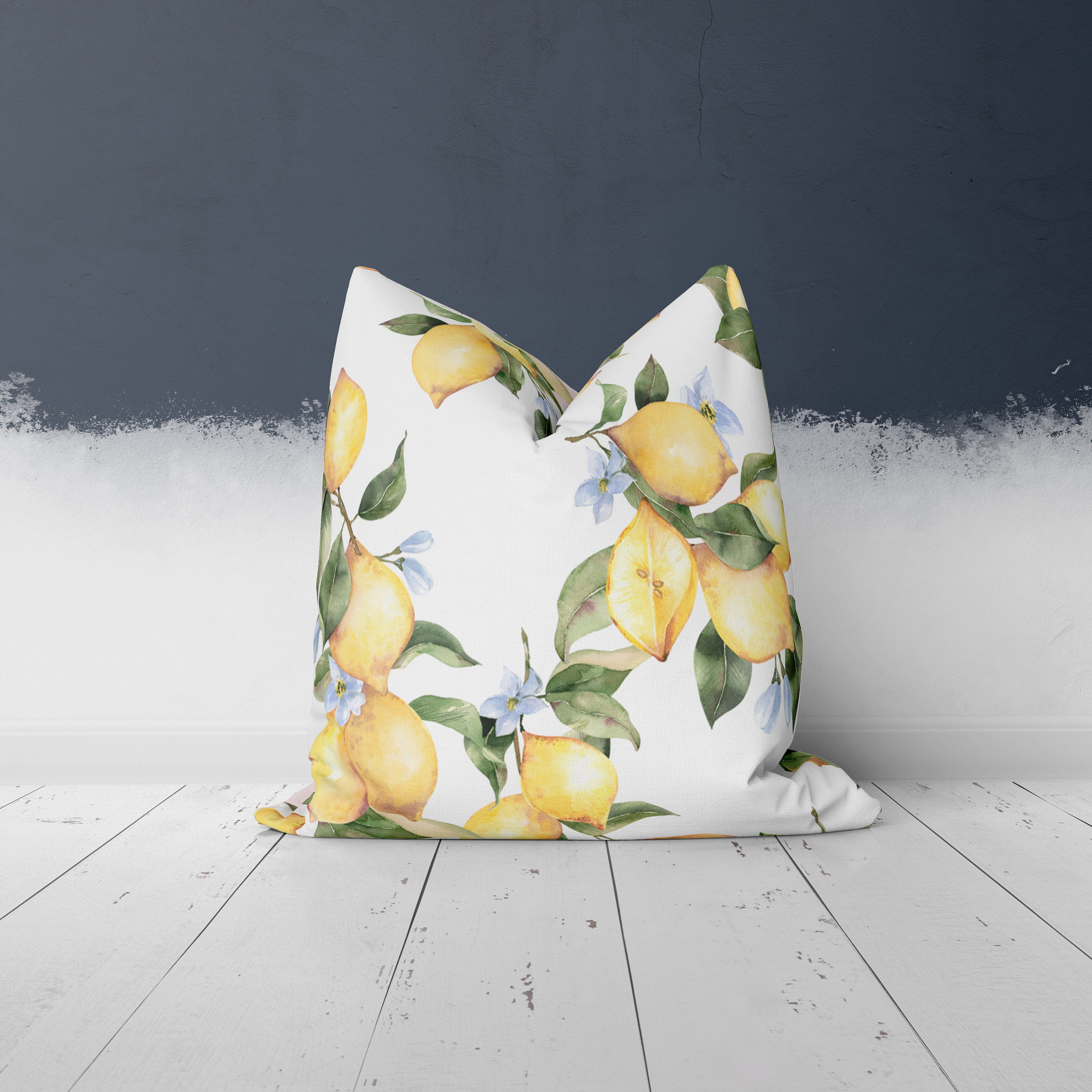 Citrus Seamless Pattern for Fabric Watercolor Lemon Seamless - Etsy