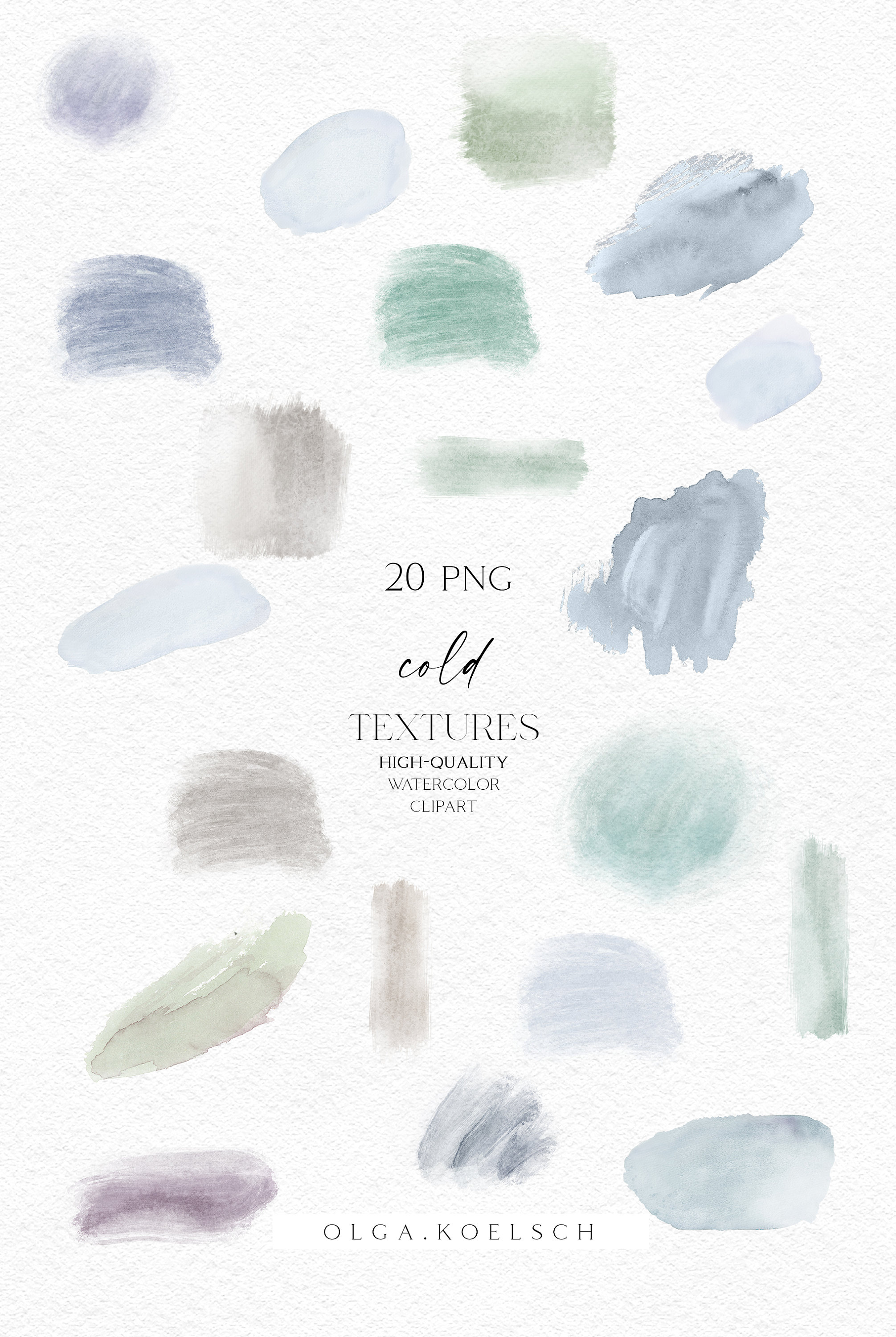 Neutral Watercolor Brush Stroke Clipart Abstract Clipart - Etsy