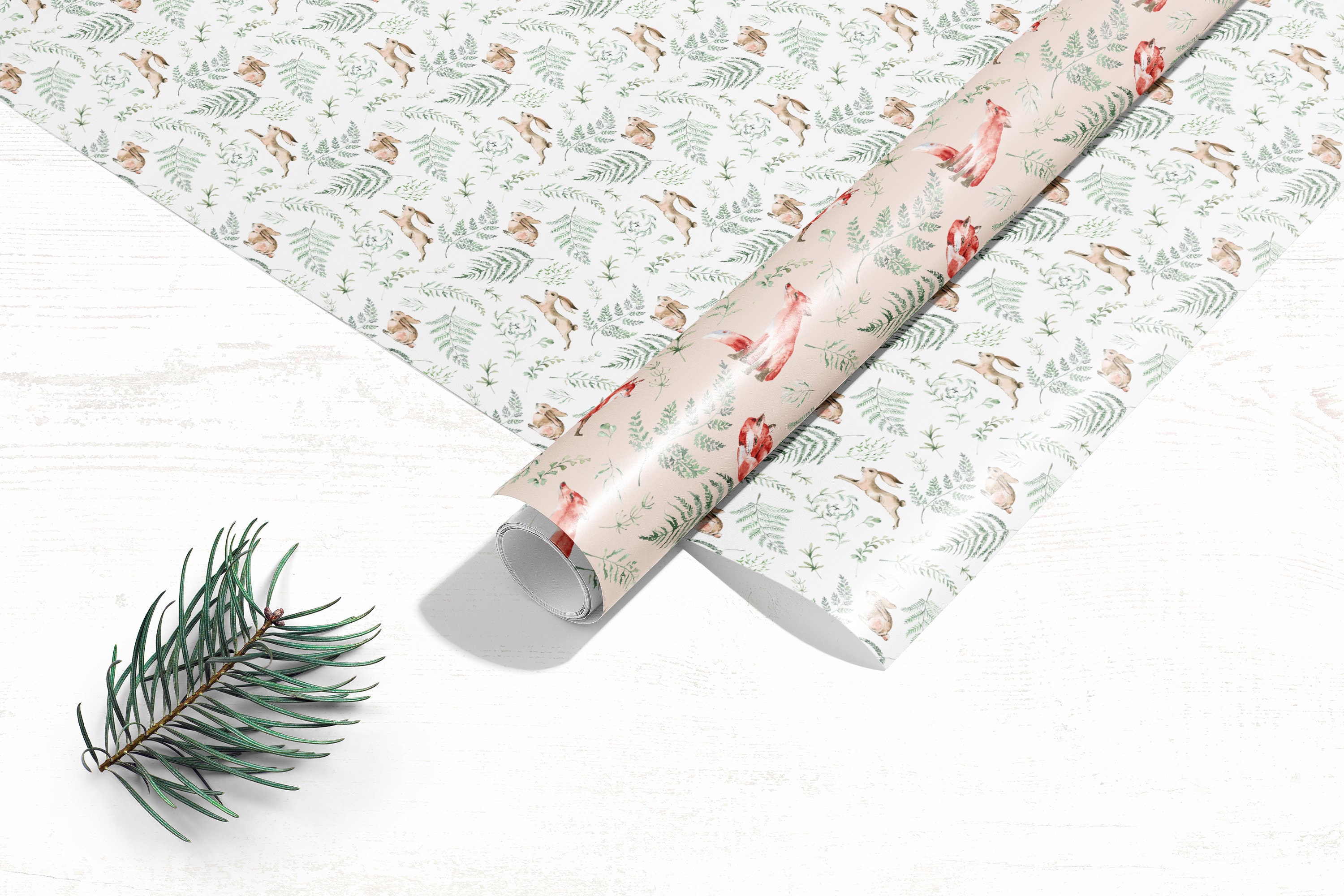 Woodland Seamless Pattern for Fabric Watercolor Forest - Etsy