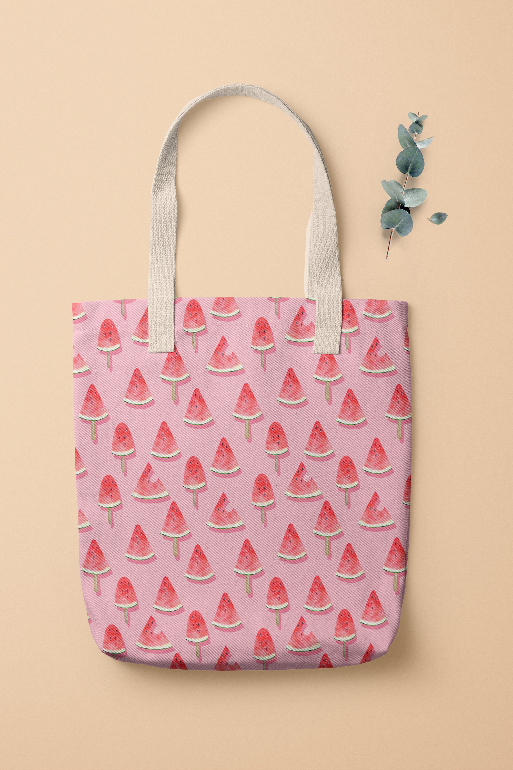 Watermelon Seamless Pattern Fabric Pink Watercolor Summer - Etsy