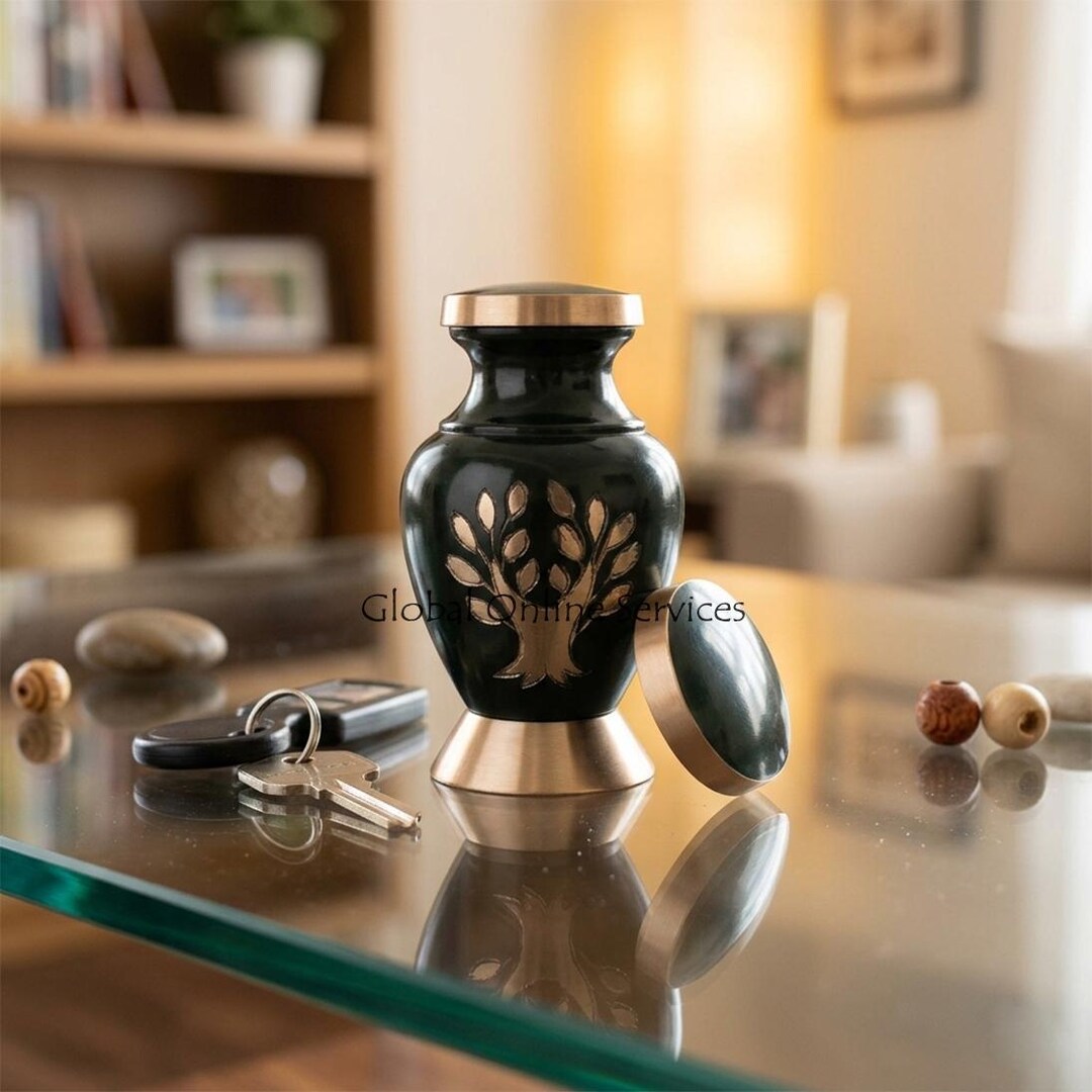 Aria Tree of Life Brass Keepsake Urn – Mini Memorial Urn for Ashes - Etsy