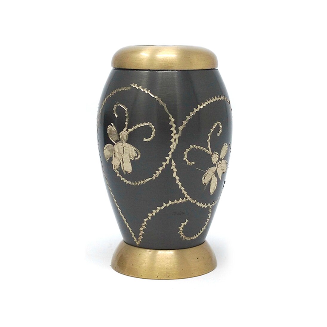 Flat Top Floral Keepsake Urn for Human Memorial Ashes. - Etsy