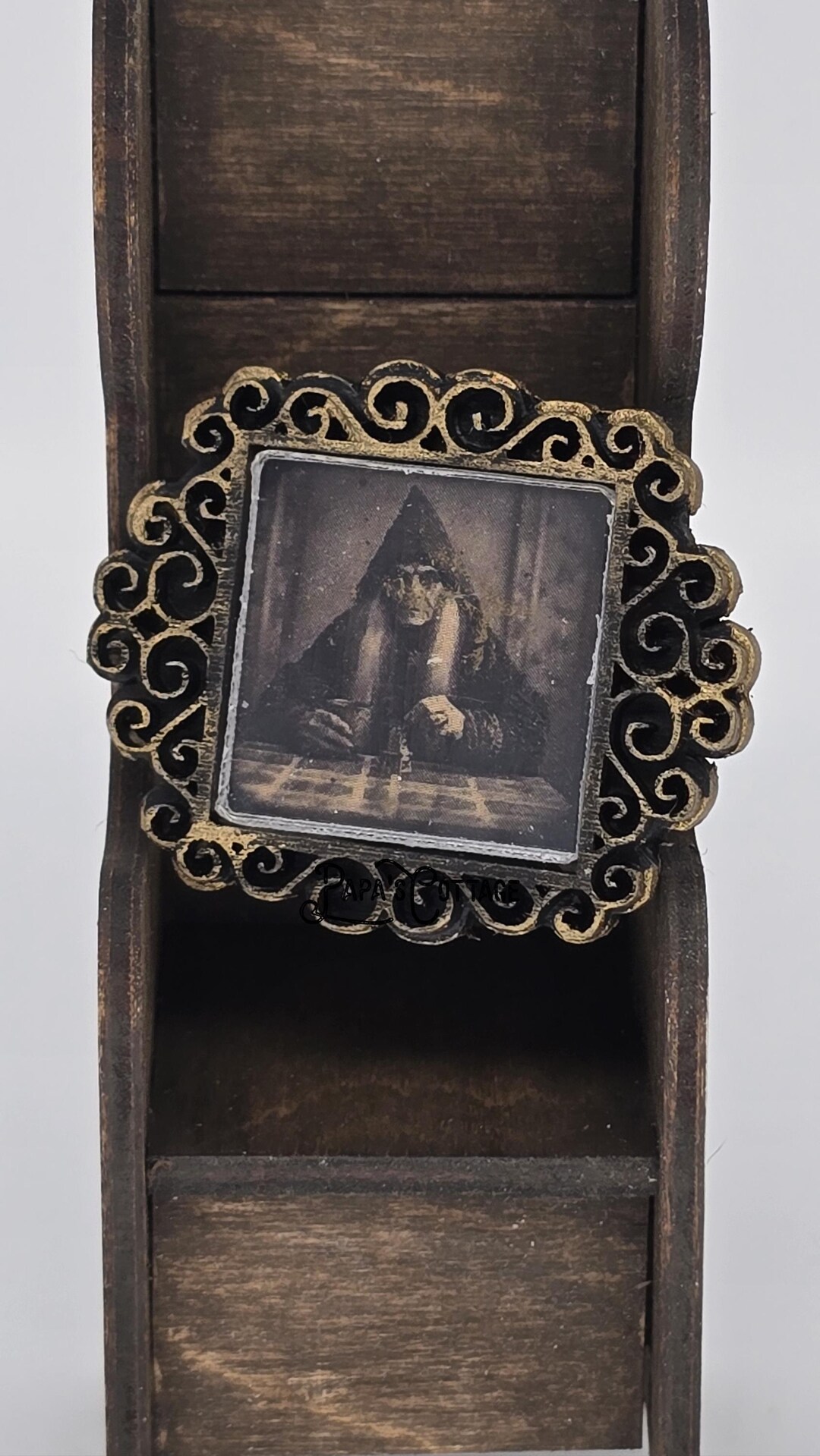 Antique Photo Old Crone - Miniature Vintage Wall Art - Mini Artwork - 1 ...