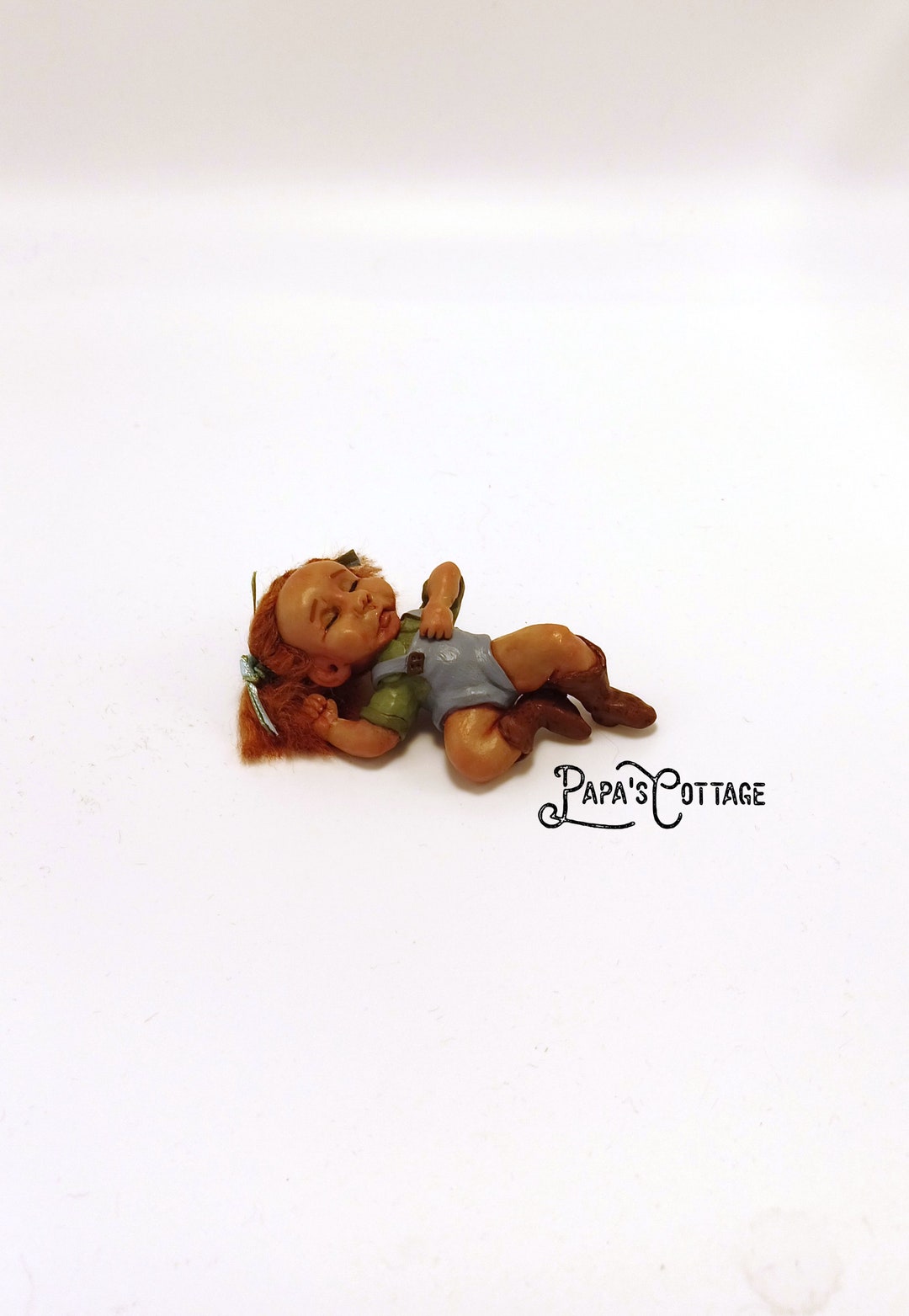 Hand Crafted Fine Art Mini Sleeping Young Baby - OOAK Baby for 1:6 ...