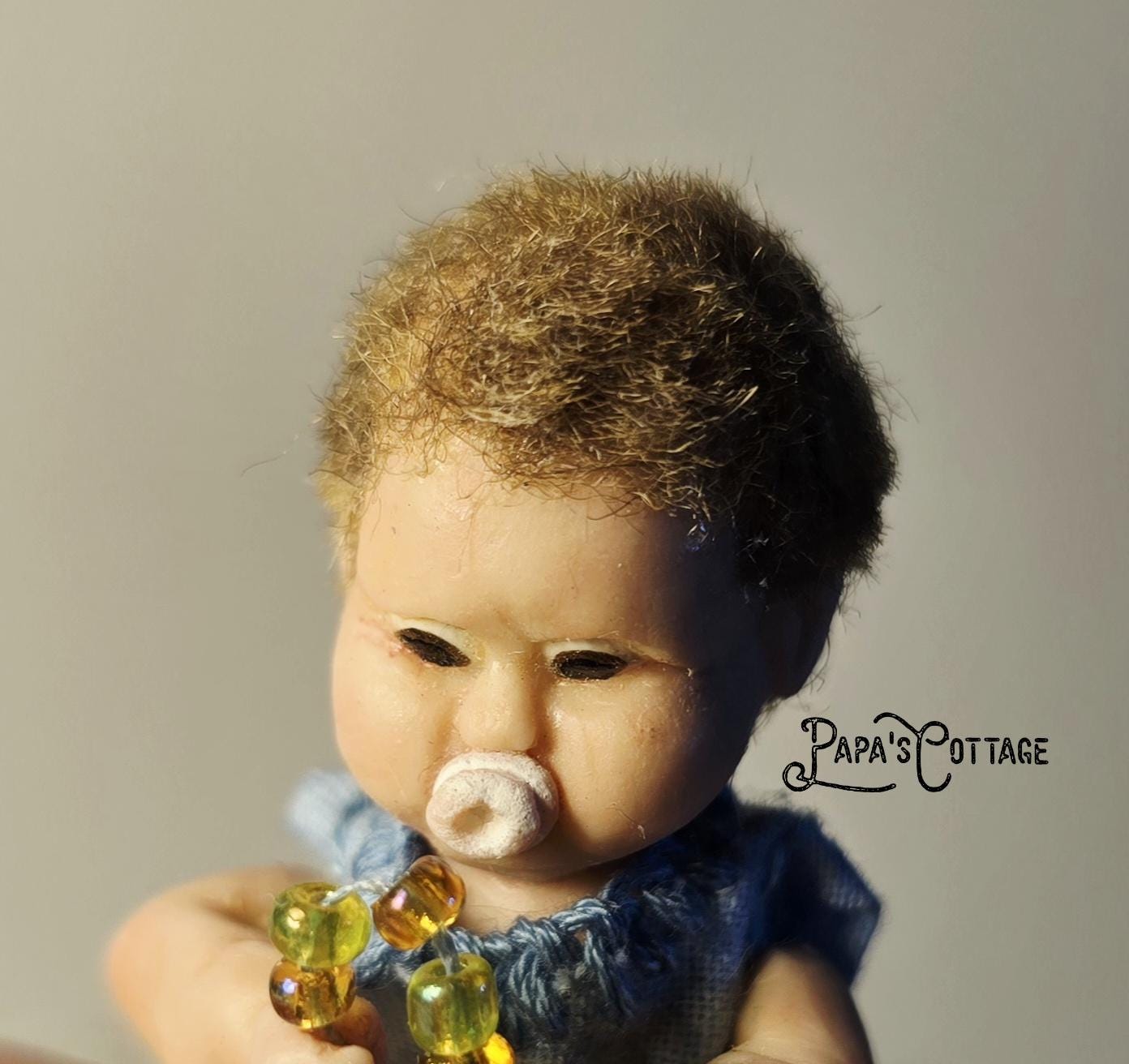 Hand Crafted Fine Art Mini Moveable Young Baby - OOAK Baby for 1:6 ...