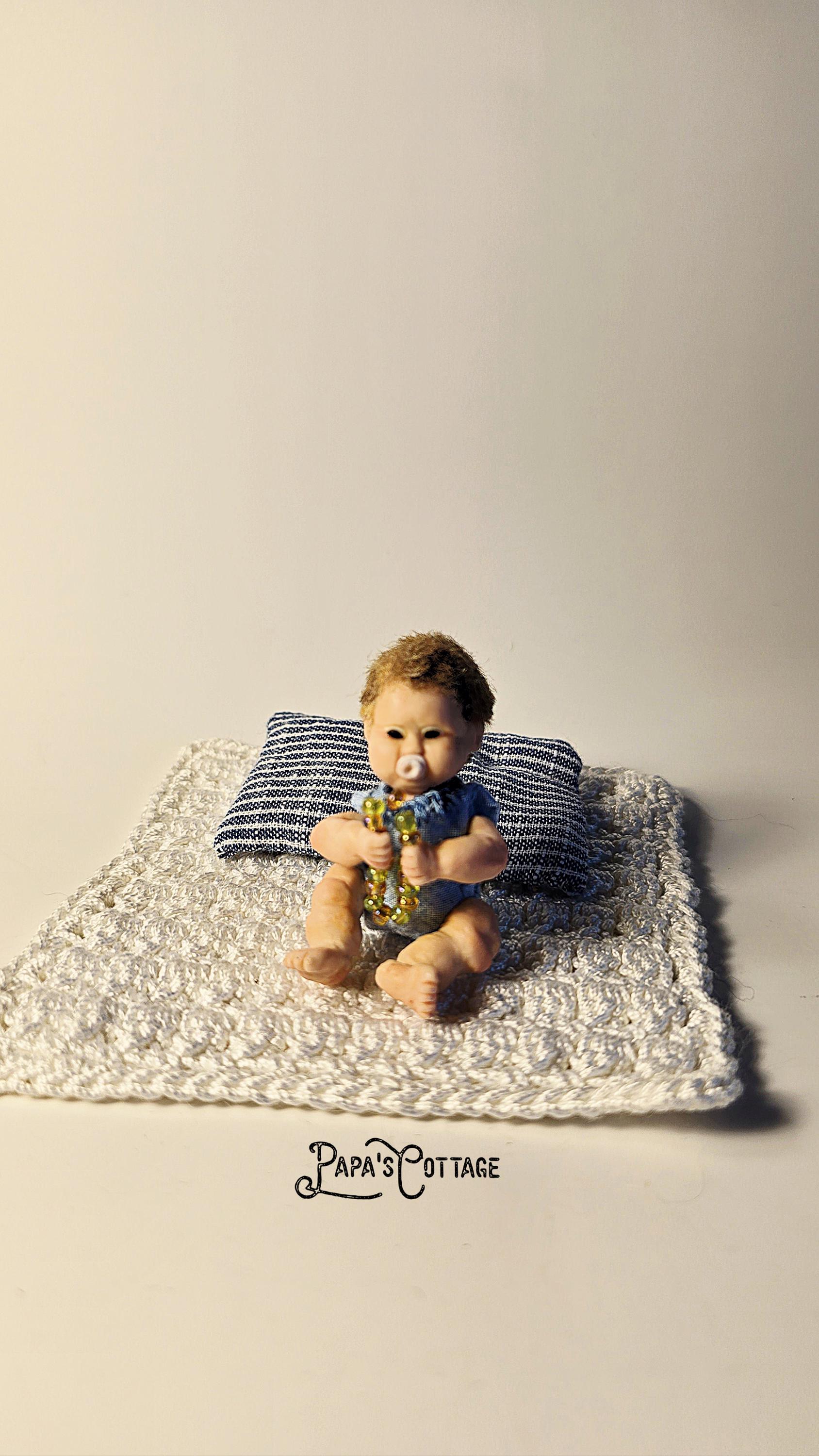 Hand Crafted Fine Art Mini Moveable Young Baby - OOAK Baby for 1:6 ...