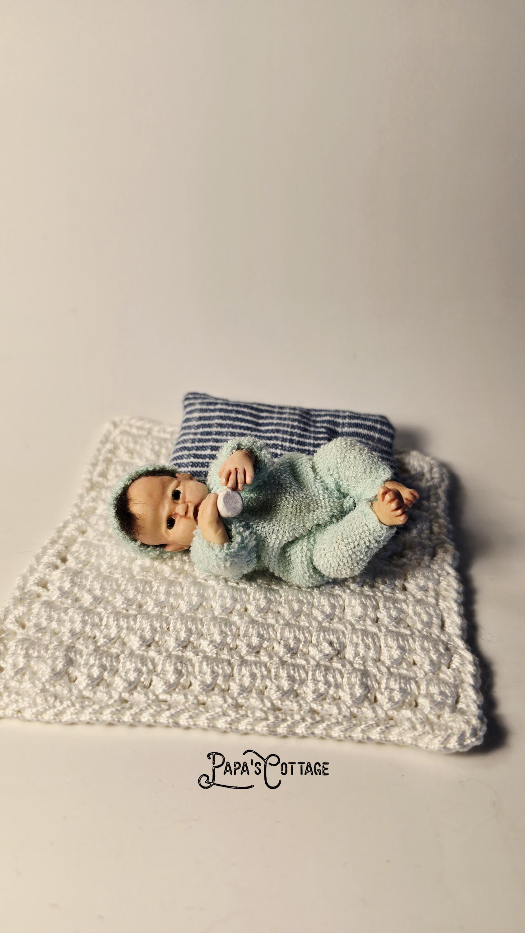 Hand Crafted Fine Art Mini Moveable Young Baby - OOAK Baby for 1:6 ...