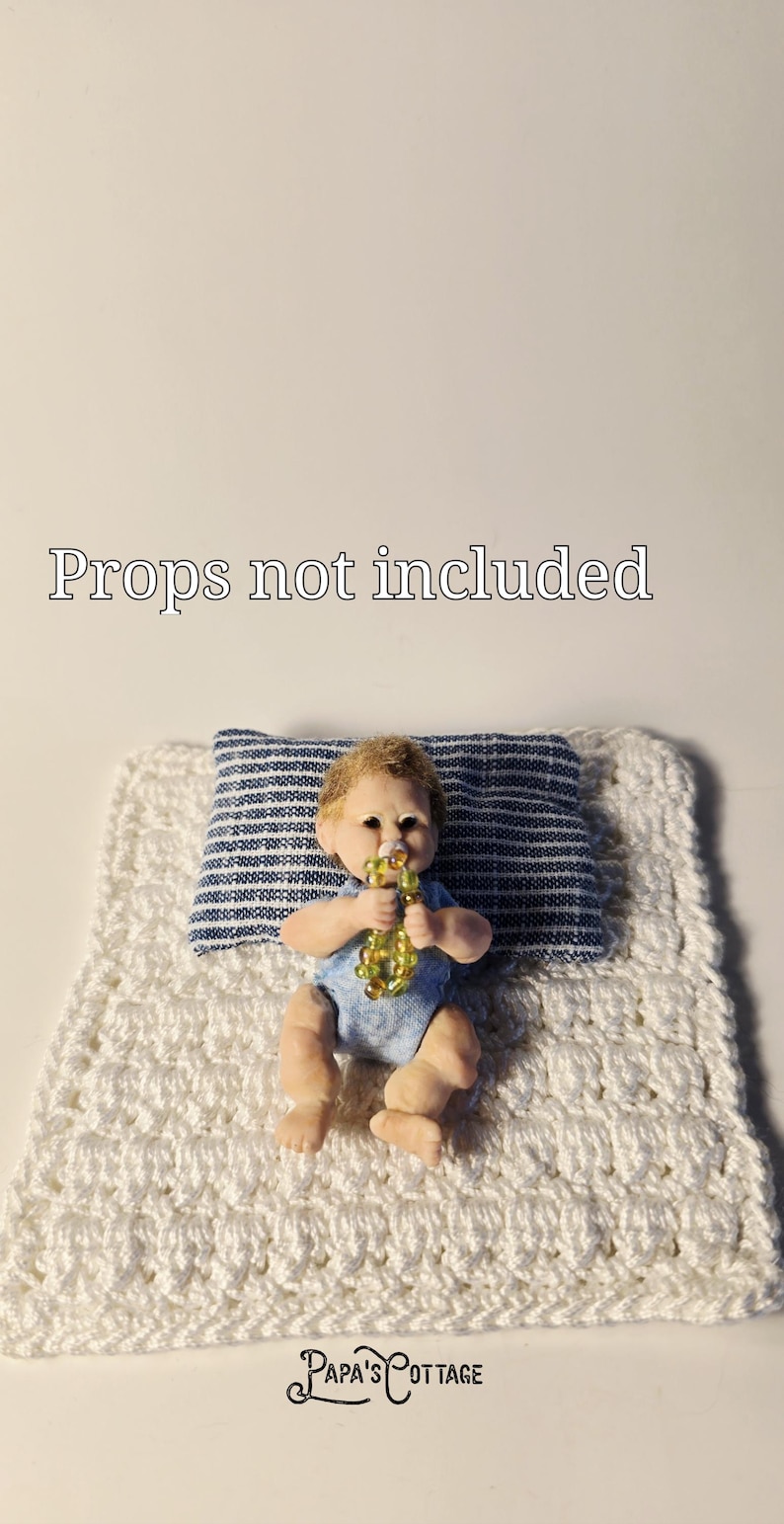 Hand Crafted Fine Art Mini Moveable Young Baby - OOAK Baby for 1:6 ...