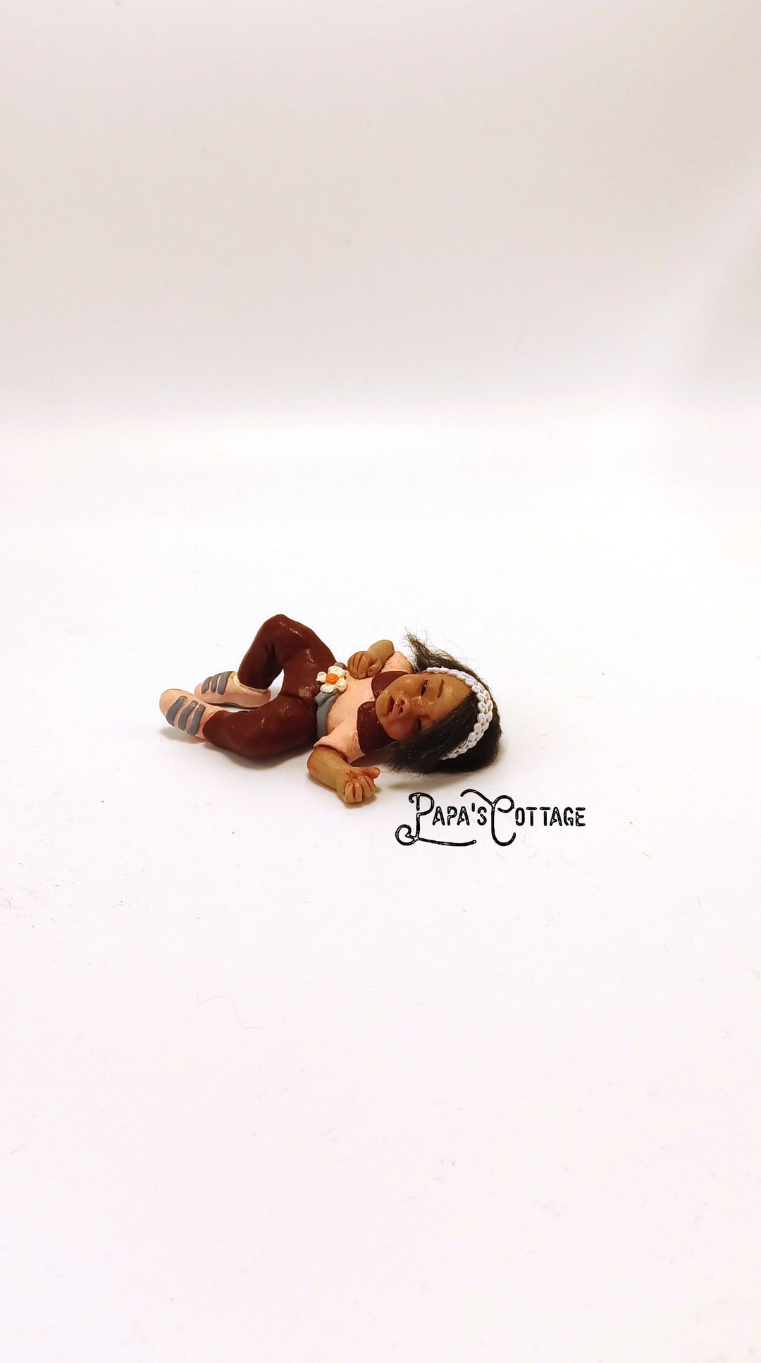 Hand Crafted Fine Art Mini Sleeping Young Baby - OOAK Baby for 1:6 ...
