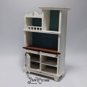 OOAK Deerfield Block Hoosier Cabinet - Prototype - Miniature China ...