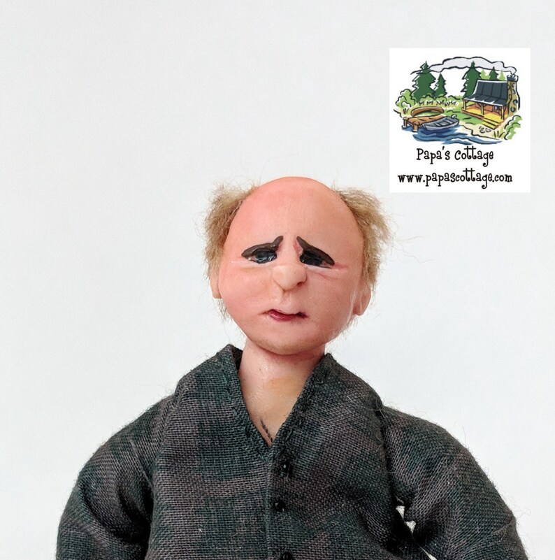 Confused Dad for 1:12 Scale Dollhouse, Father, Old Man, Pops, Daddy ...