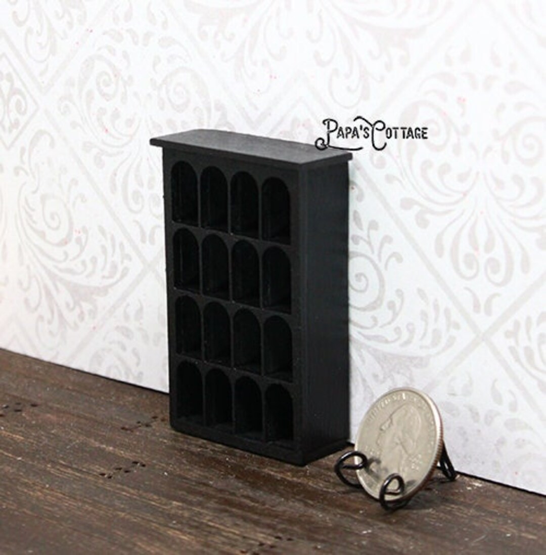 16 Hole Vintage Cubby Cabinet - Miniature Mail Sorter - 1:12 Scale ...