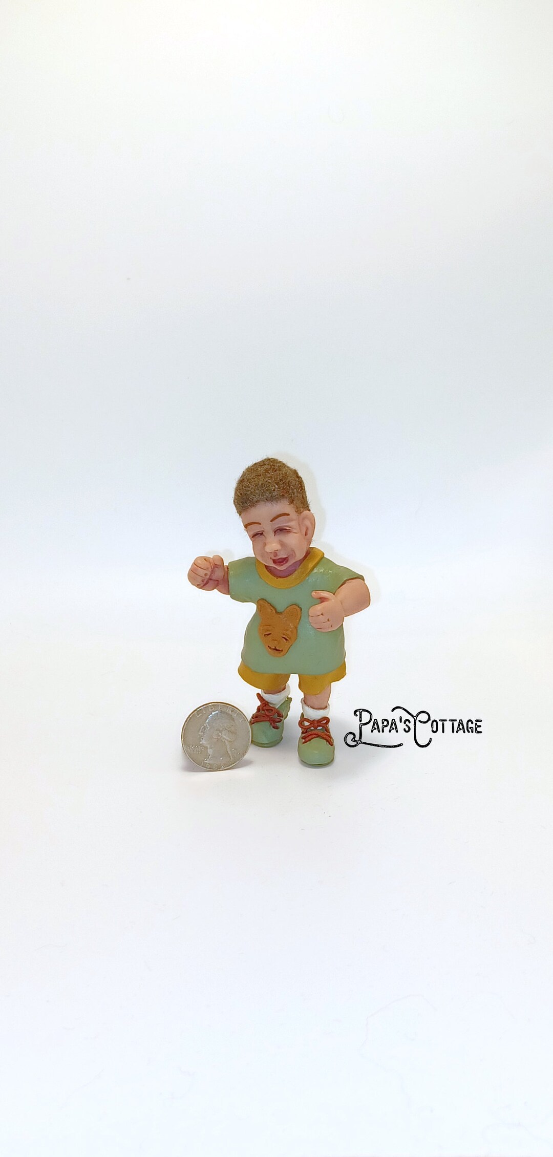 Hand Crafted Fine Art Mini Exploring Toddler Boy - OOAK Baby for 1:6 ...