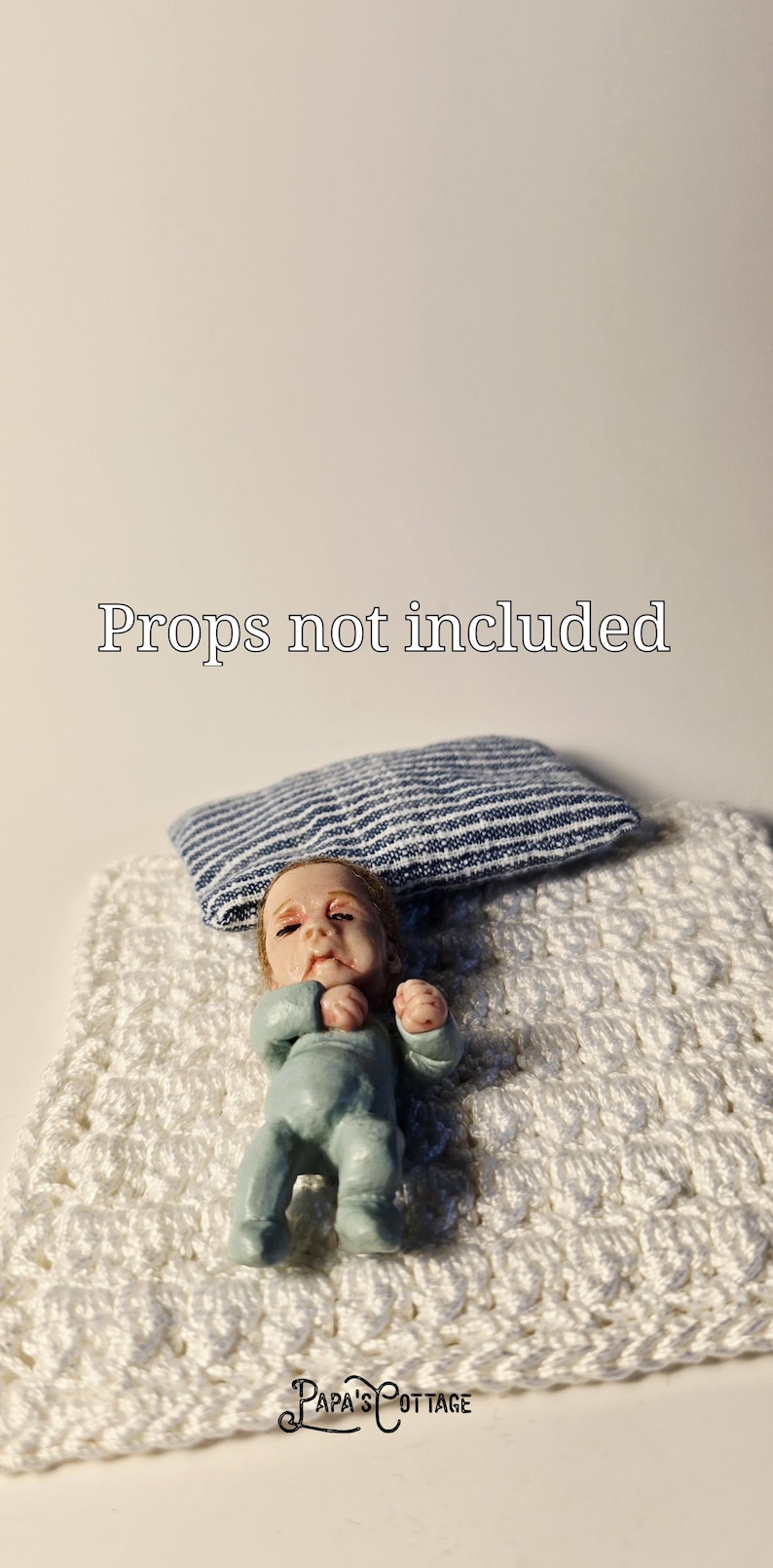OOAK Polymer Clay Baby Doll - 1:12 Scale Dollhouse Miniature - Etsy
