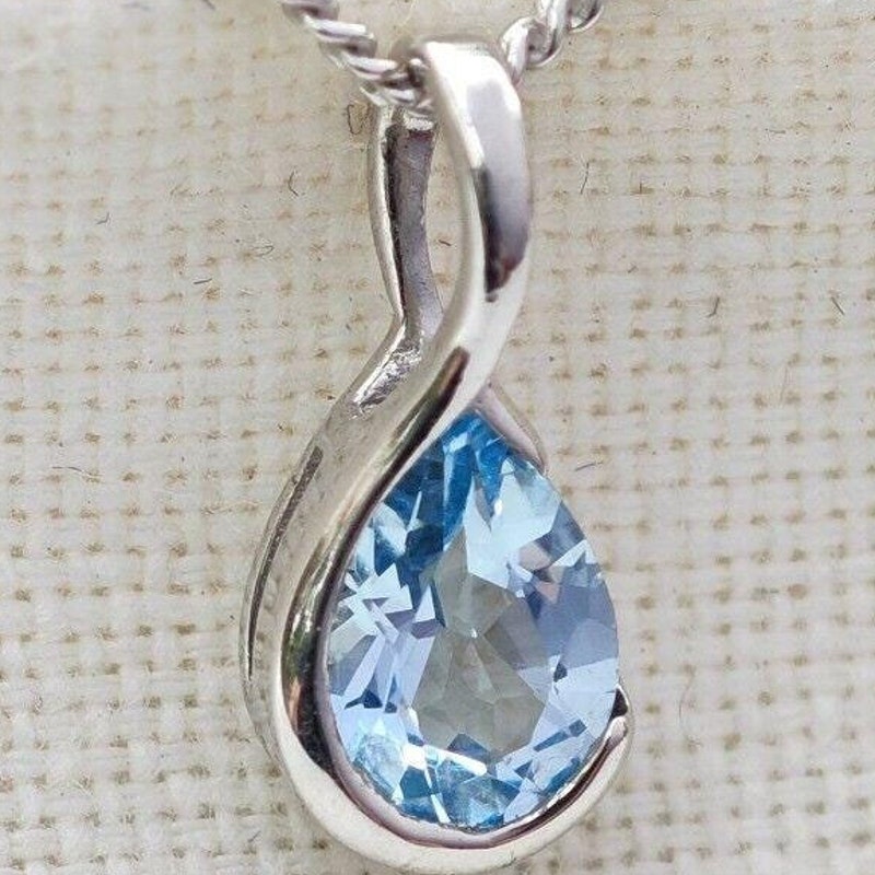 Blue Infinity Pendant - Etsy UK