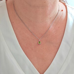 Peridot Pendant Sterling Silver Infinity Loop - Etsy