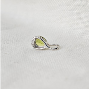 Peridot Pendant Sterling Silver Infinity Loop - Etsy