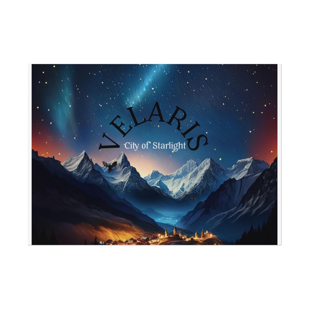 ACOTAR - Velaris Rolled Poster - Etsy