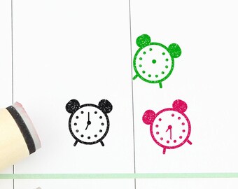 Clock Rubber Stamp | Etsy