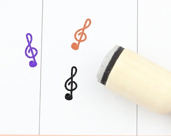 Music Rubber Stamp | Etsy