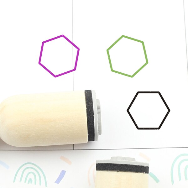 Hexagon Stamp - Etsy