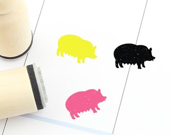 Pig Stamp | Etsy