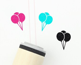 Balloon Rubber Stamp | Etsy