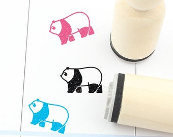 Panda Rubber Stamp | Etsy
