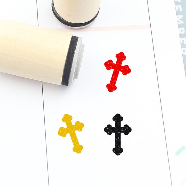 Cross Rubber Stamp - Etsy